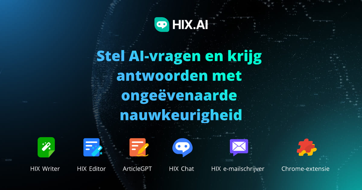 Vraag het aan AI - AI-zoekmachine - Gratis en nauwkeurige antwoorden | HIX AI