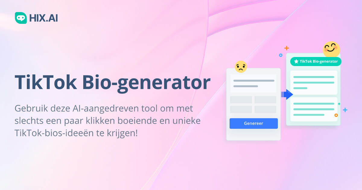 AI TikTok Bio Generator: gratis creatieve ideeën voor uw TikTok Bio