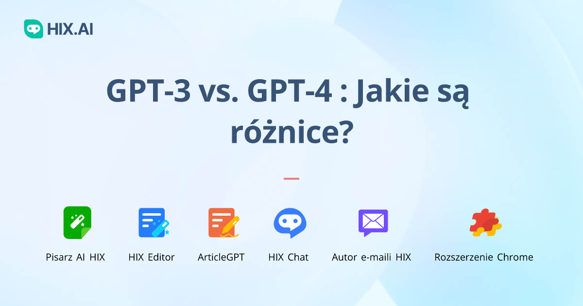 GPT-3 kontra GPT-4 : Jak porównać modele OpenAI? | HIX.AI