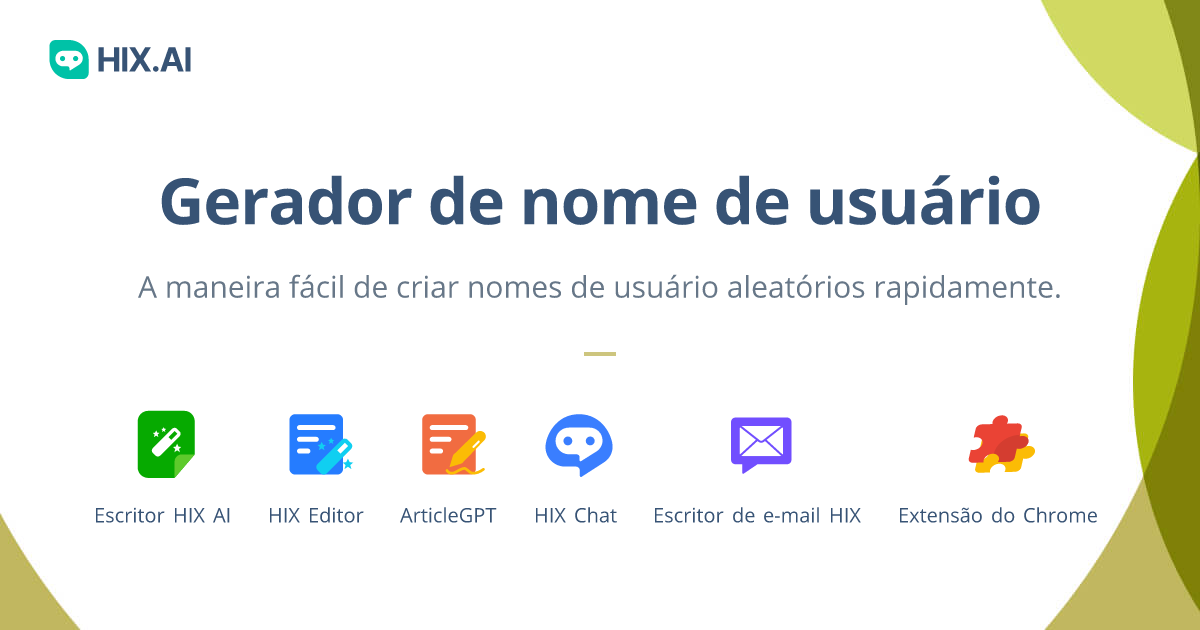 Gerador de nome de usuário - mais de 100 ideias de nomes de usuário ...