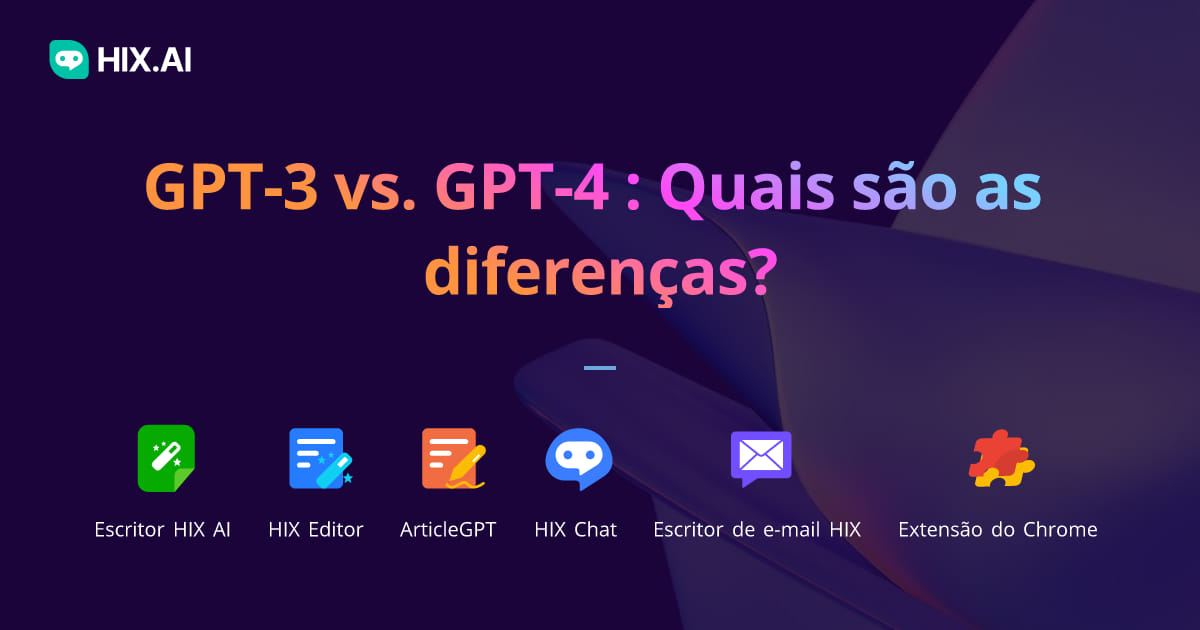 GPT-3 vs. GPT-4 : como os modelos OpenAI se comparam? | HIX.AI