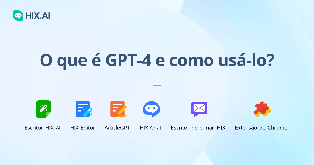 O que é GPT-4 : tudo o que você precisa saber sobre GPT-4 | HIX.AI