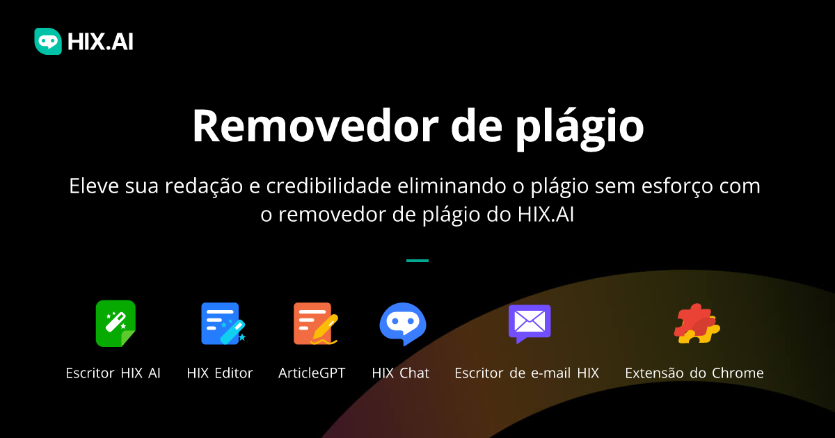 Removedor de plágio - Remova plágio online gratuitamente | HIX AI